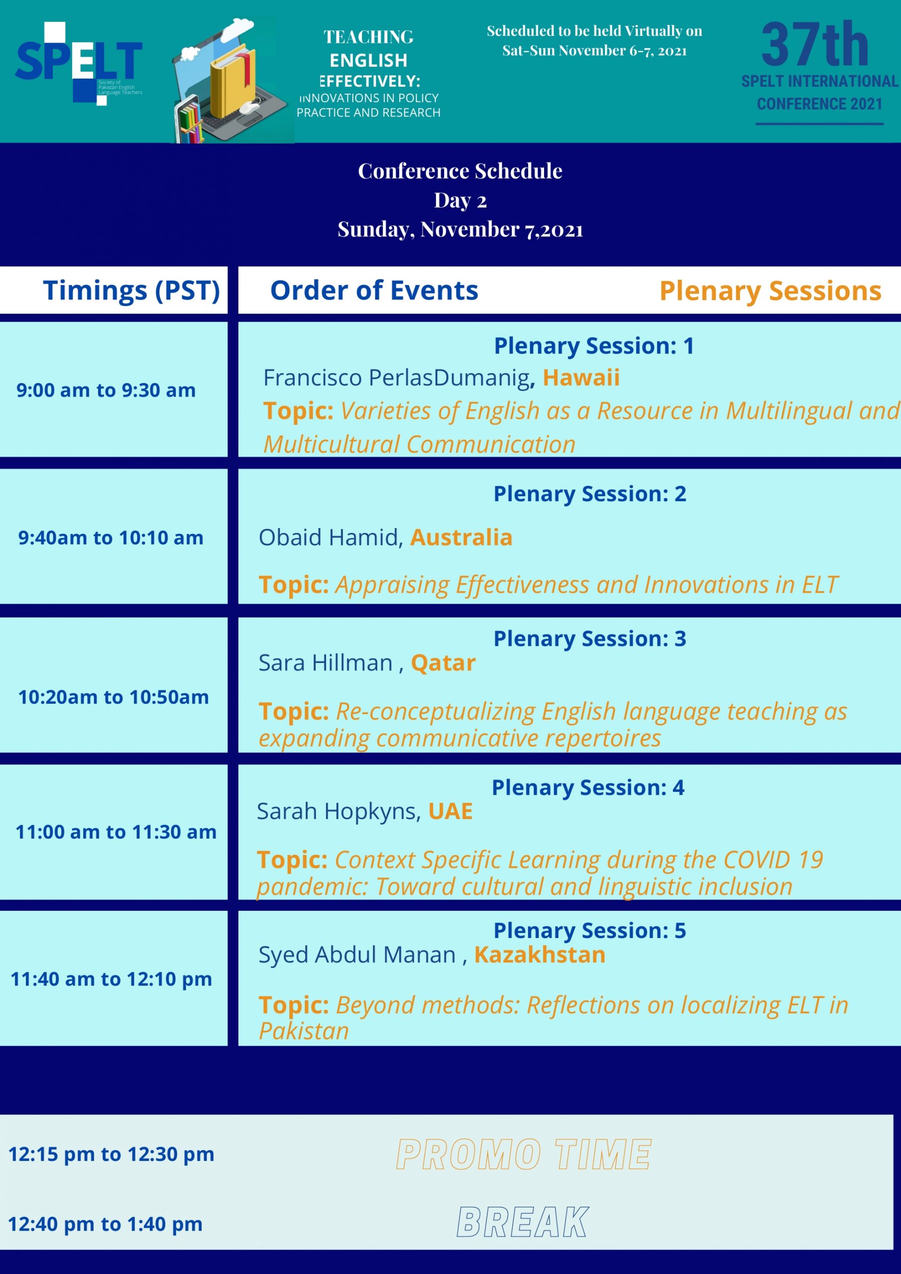 37th SPELT INTERNATIONAL CONFERENCE 2021 – Spelt